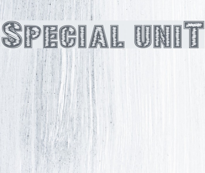 SPECIAL UNIT Font - FFonts.net
