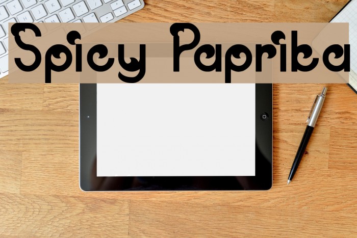 Spicy Paprika Font - FFonts.net