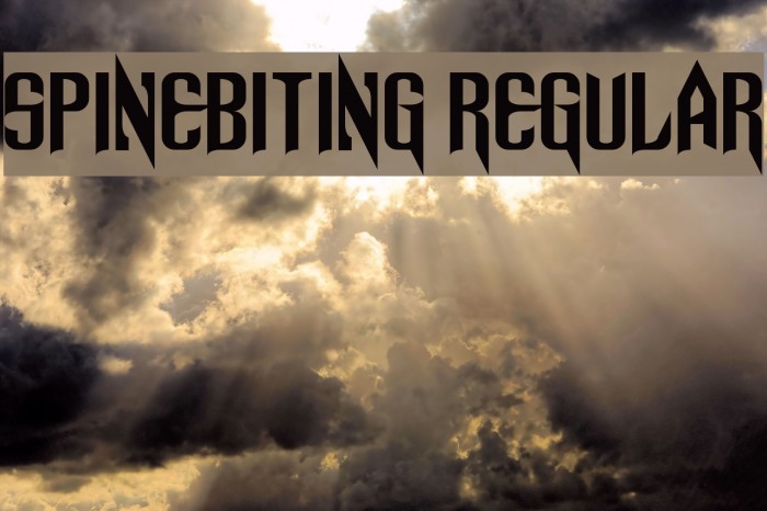 Spinebiting Regular Font - FFonts.net