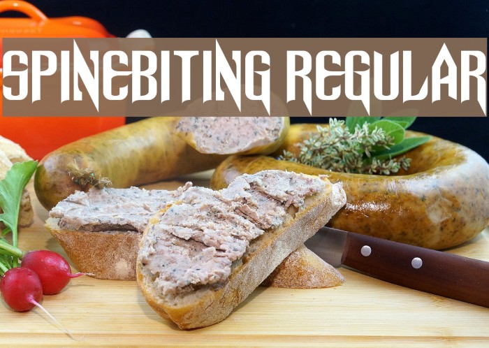 Spinebiting Regular Font - FFonts.net