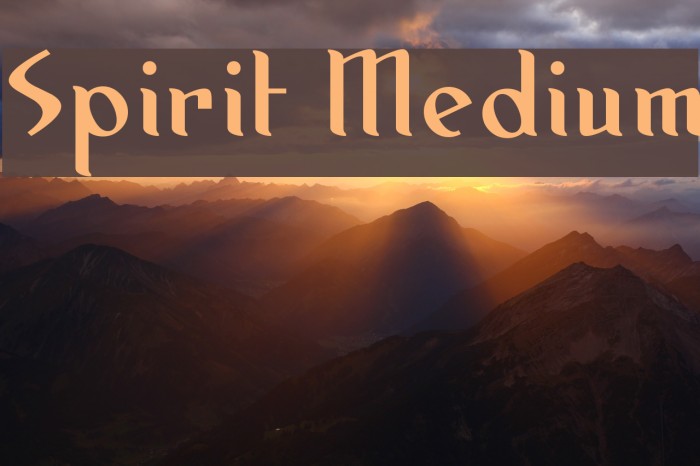 Spirit Medium Font - FFonts.net