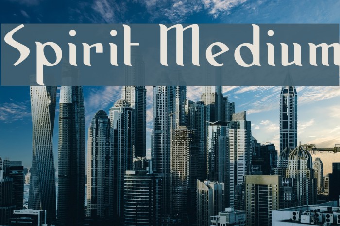 Spirit Medium Font - FFonts.net