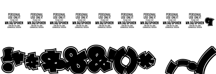 Spoken PERSONAL USE ONLY Font - FFonts.net