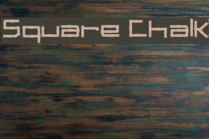 Square Chalk Font - FFonts.net
