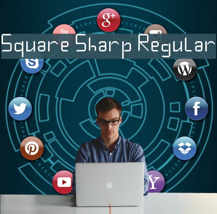 Square Sharp Regular Font - FFonts.net