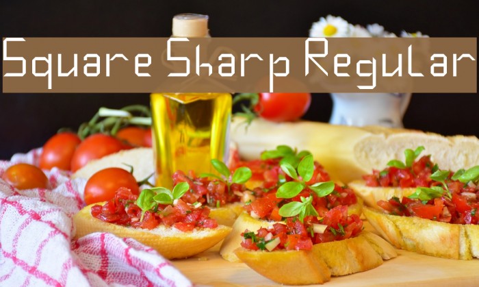 Square Sharp Regular Font - FFonts.net