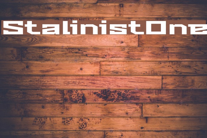 Stalinist One Font - FFonts.net