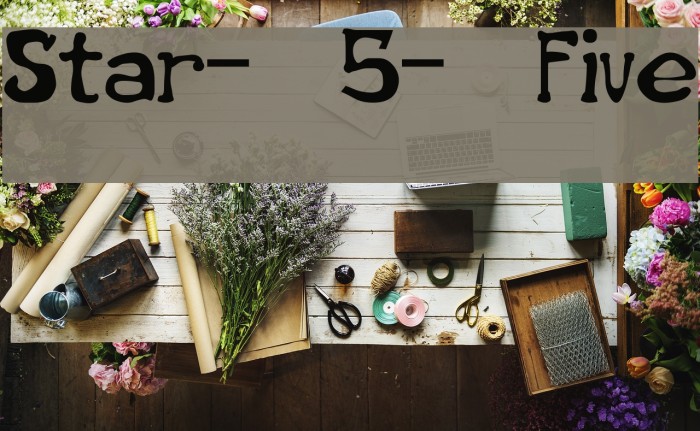 Star-5-Five Font - FFonts.net