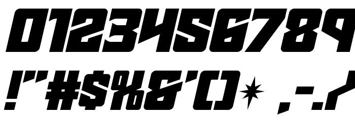 Star Guard Expanded Italic Font - FFonts.net