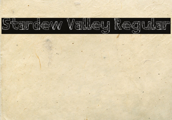 Stardew Valley Regular Font - FFonts.net