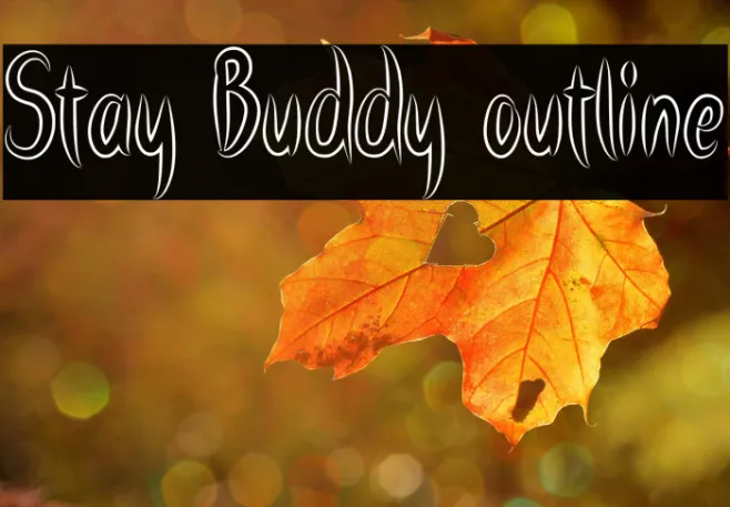 Stay Buddy outline Font | Free Download (TTF/OTF) | FFonts.net
