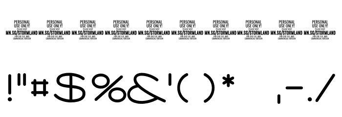 Stormland PERSONAL USE ONLY Light Font - FFonts.net