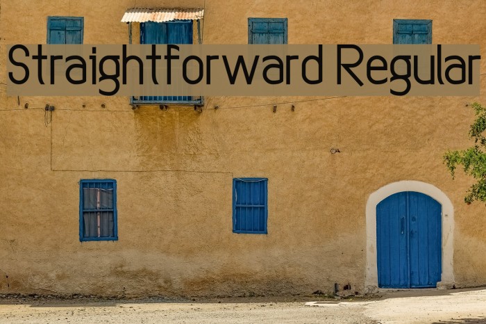 Straightforward Regular Font - FFonts.net