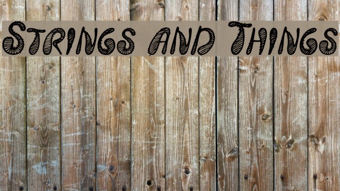 Strings and Things Font - FFonts.net