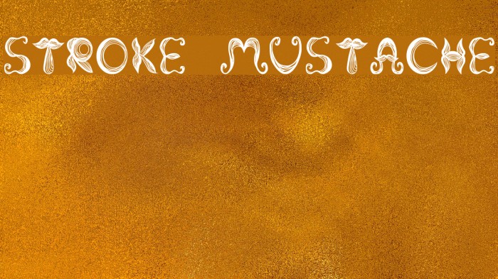 Stroke mustache Font - FFonts.net