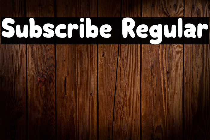 Subscribe Regular Font - FFonts.net