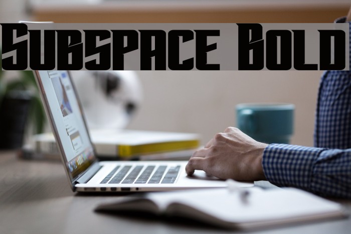 Subspace Bold Font - FFonts.net