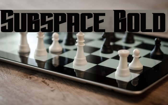 Subspace Bold Font - FFonts.net