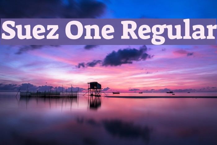 Suez One Regular Font - FFonts.net