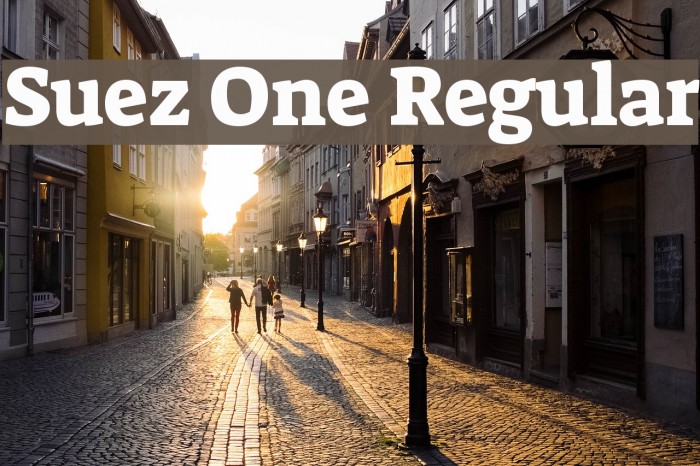 Suez One Regular Font - FFonts.net