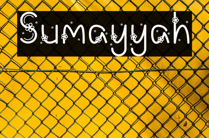 Sumayyah Font - FFonts.net