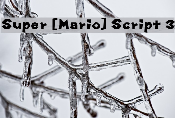 Super [Mario] Script 3 Font - FFonts.net