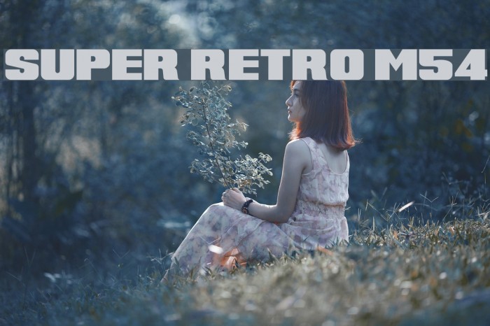 Super Retro M54 Font - FFonts.net