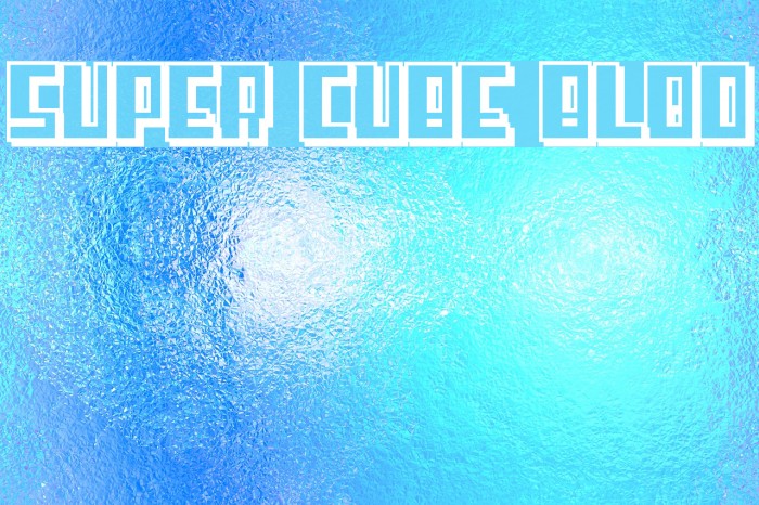 Super Cube Blod Font