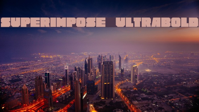 Superimpose UltraBold Font - FFonts.net