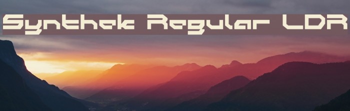 Synthek Regular LDR Font - FFonts.net