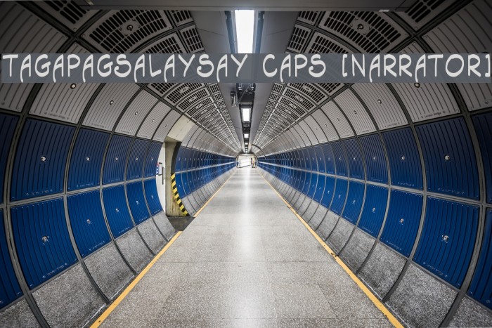 Tagapagsalaysay Caps [Narrator] Font - FFonts.net