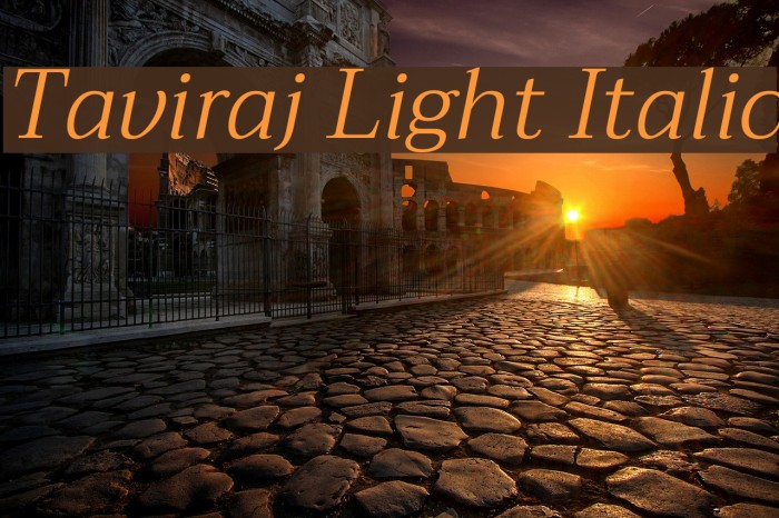 Taviraj Light Italic Font - FFonts.net