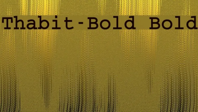 Thabit-Bold Bold Font | Free Download (TTF/OTF) | FFonts.net