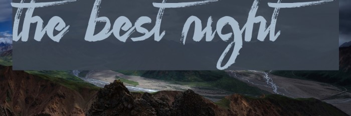 The Best Night Font - FFonts.net