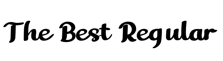 The Best Regular Font FFonts the-best-regular-font-ffonts