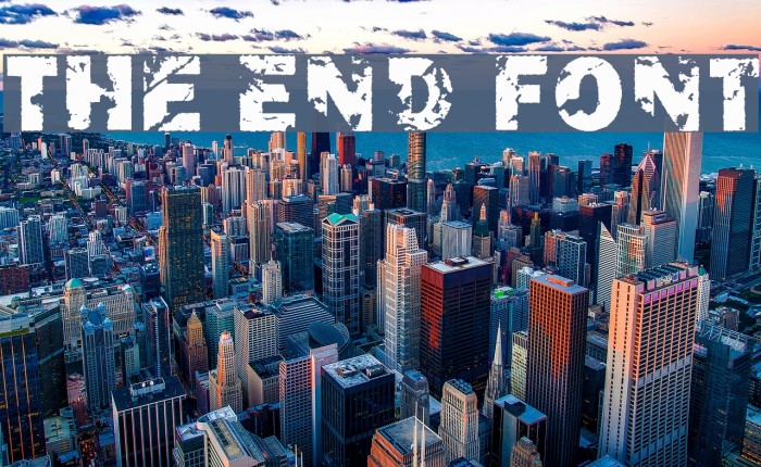 The End Font Font - FFonts.net