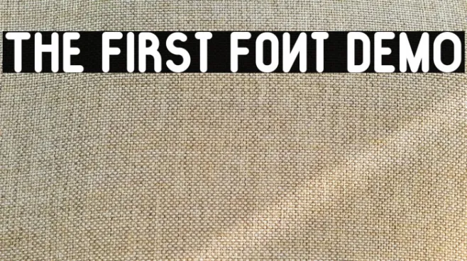The First Font DEMO Font | Free Download (TTF/OTF) | FFonts.net