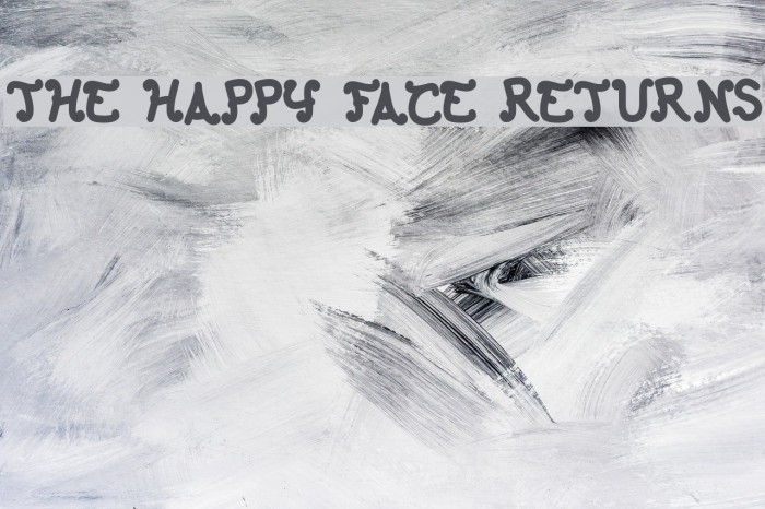 The Happy Face Returns Font - FFonts.net