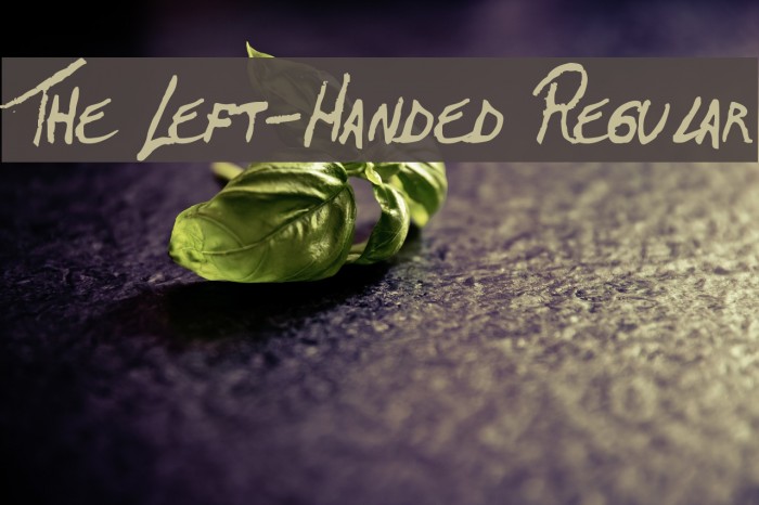 The Left-Handed Regular Font - FFonts.net
