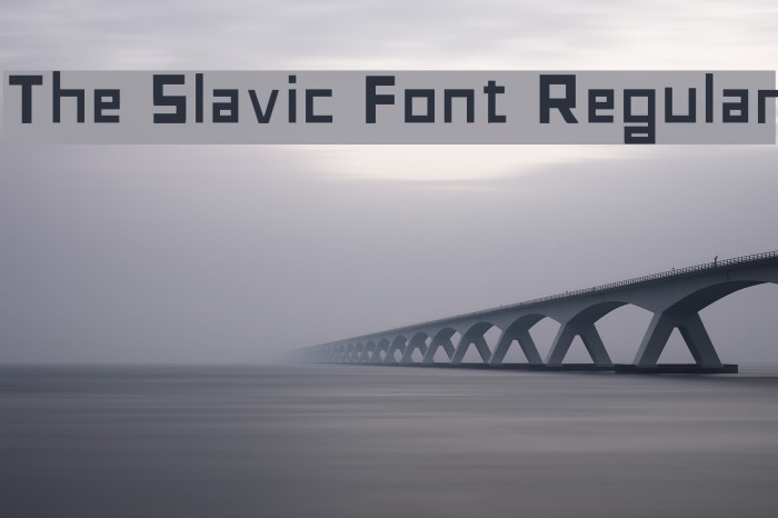 The Slavic Font Regular Font - FFonts.net