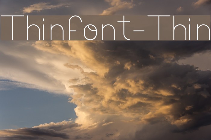 Thinfont-Thin Font - FFonts.net