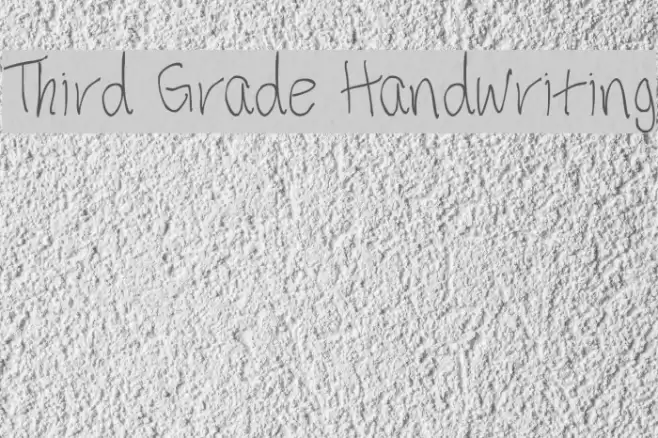 Third Grade Handwriting Font | Free Download (TTF/OTF) | FFo