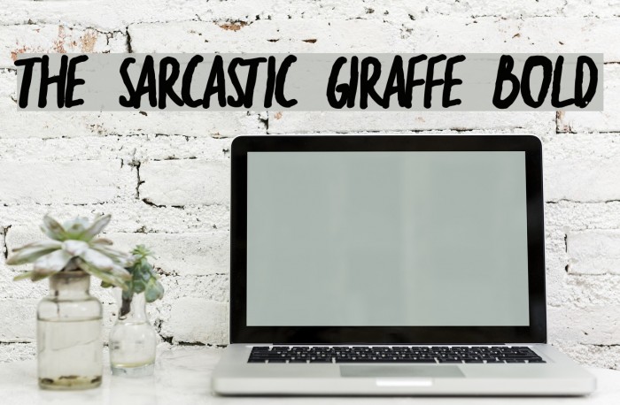 the sarcastic giraffe Bold Font - FFonts.net