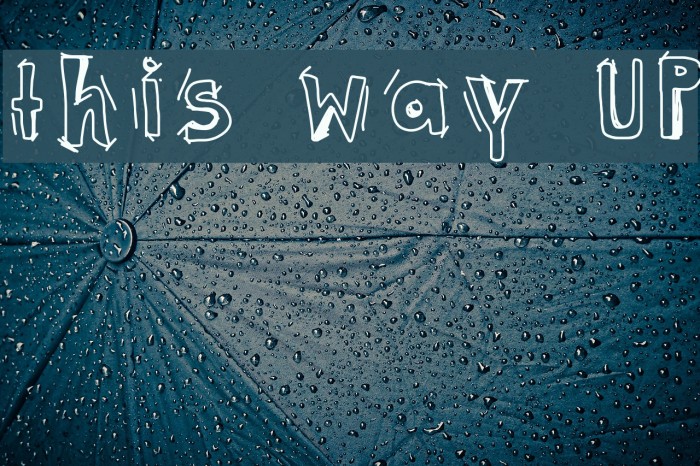 this way UP Font - FFonts.net