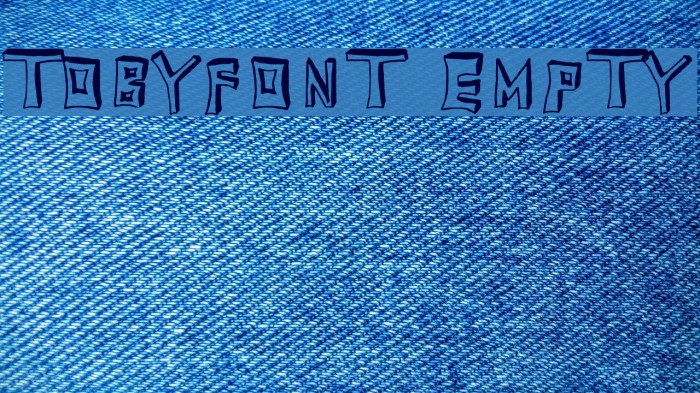 TobyFont Empty Font - FFonts.net
