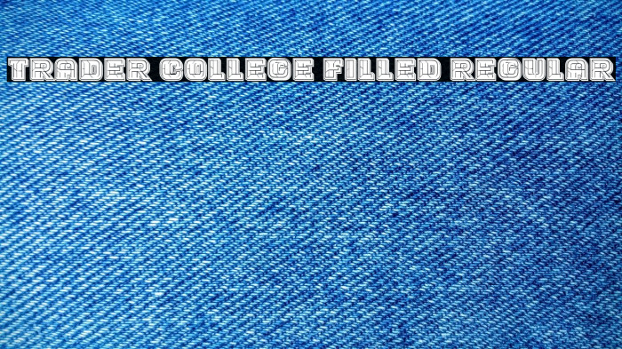 Trader College Filled Regular Font - FFonts.net