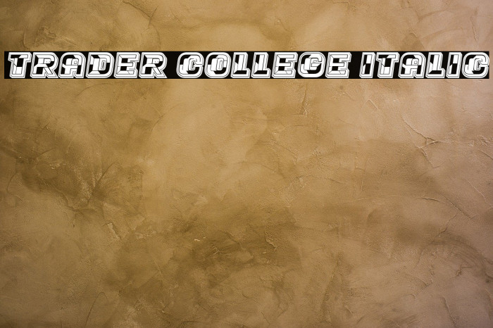 Trader College Italic Font - FFonts.net