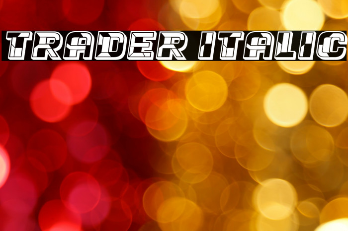 Trader Italic Font - FFonts.net