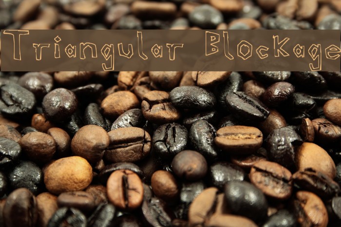 Triangular Blockage Font - FFonts.net