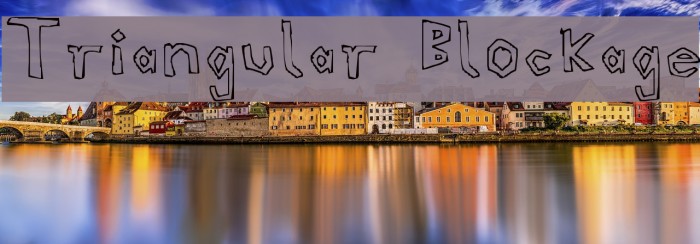 Triangular Blockage Font - FFonts.net